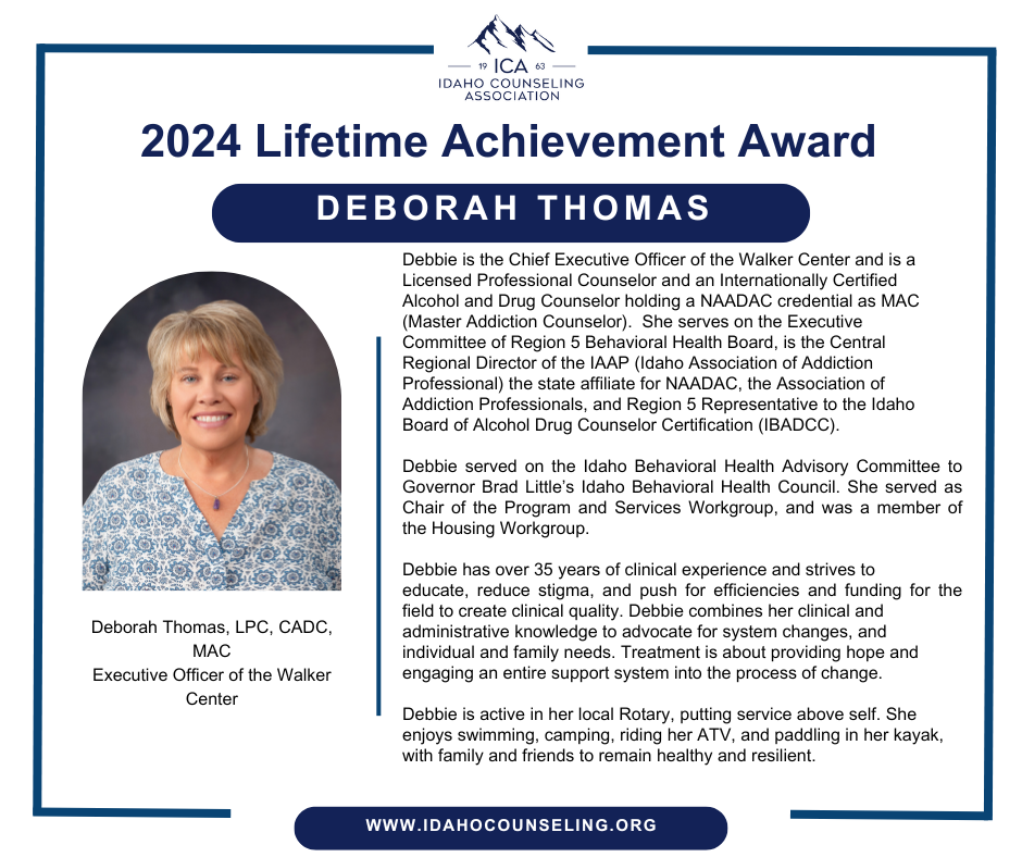 The Walker Center — Debbie Thomas Honored with Lifetime Achievement Award