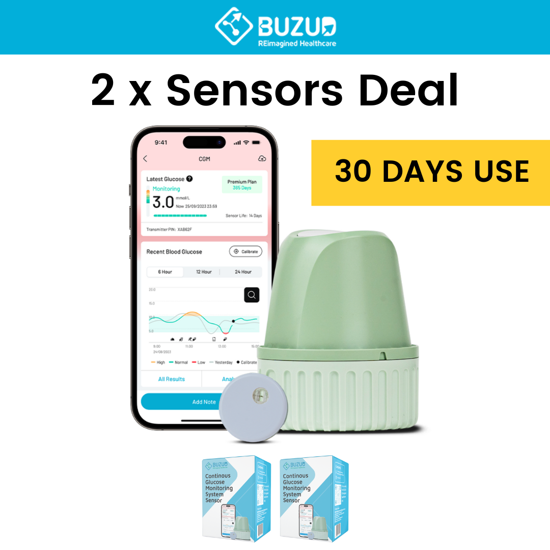 Buy BUZUD Continuous Glucose Monitor (CGM) 2.0 in Singapore - 2 Sensors ...