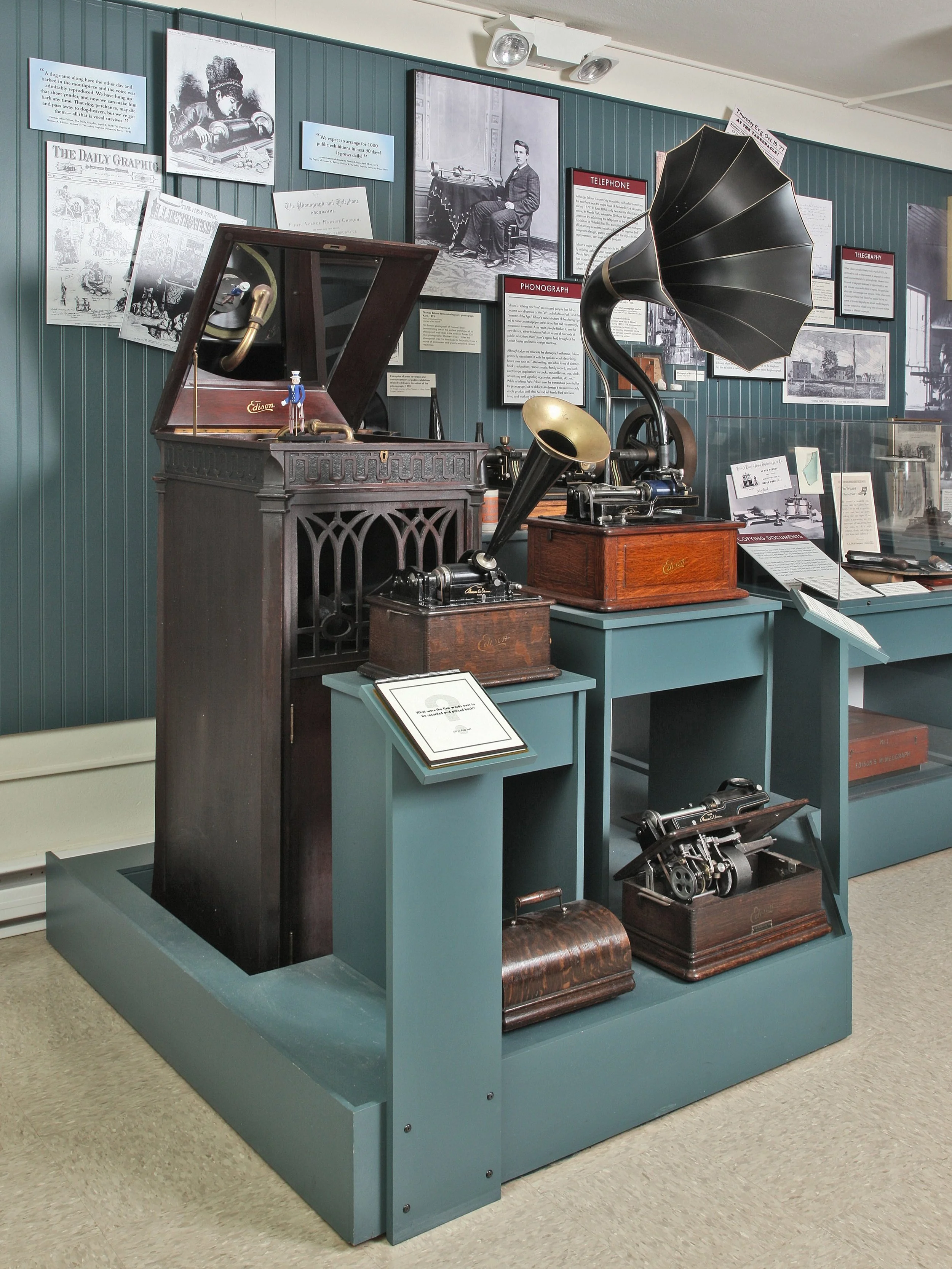 Exhibits & Sights — Thomas Edison Center at Menlo Park