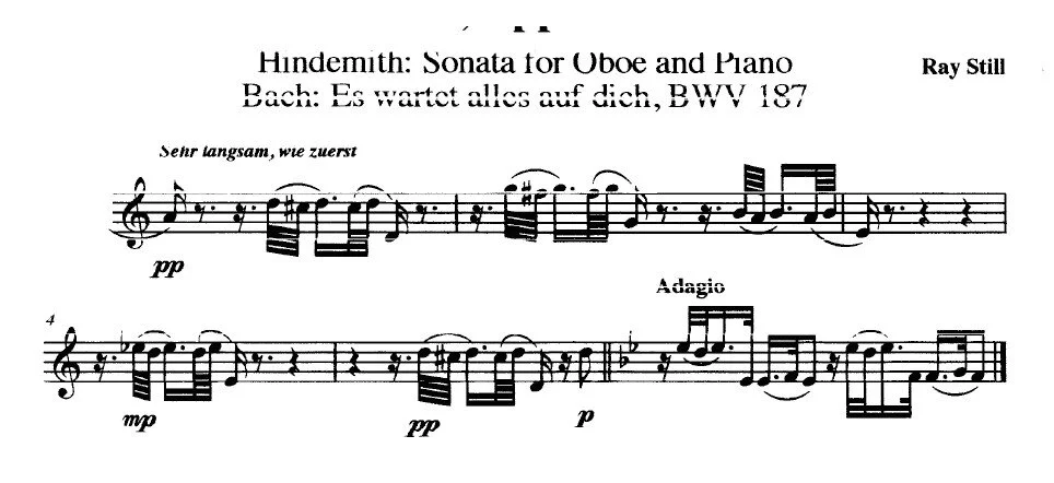 Playing the Oboe Part 2: General Exercises — RAY STILL