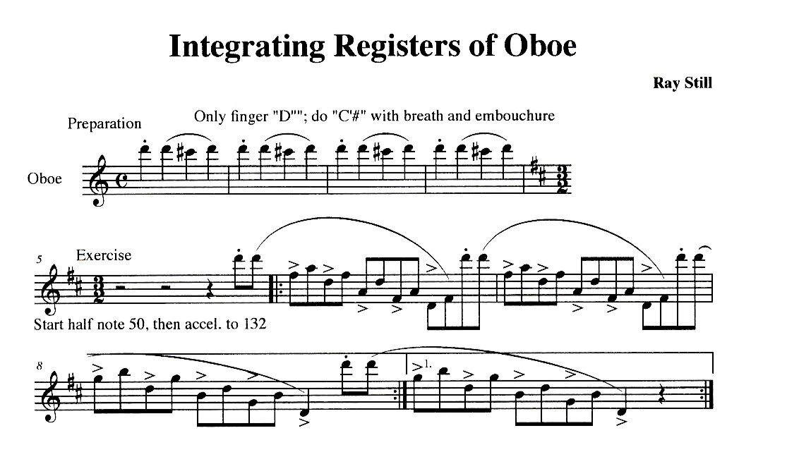Playing the Oboe Part 2: General Exercises — RAY STILL