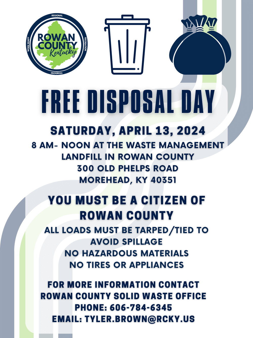 Free Dump Day for Rowan County Residents on 4/13/24 — Rowan County ...