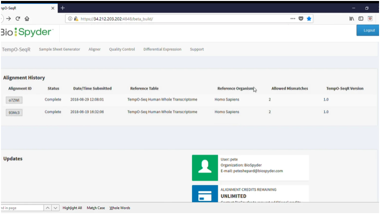 TempO-SeqR data analysis tool — BioSpyder