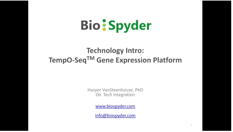 Webinars — BioSpyder