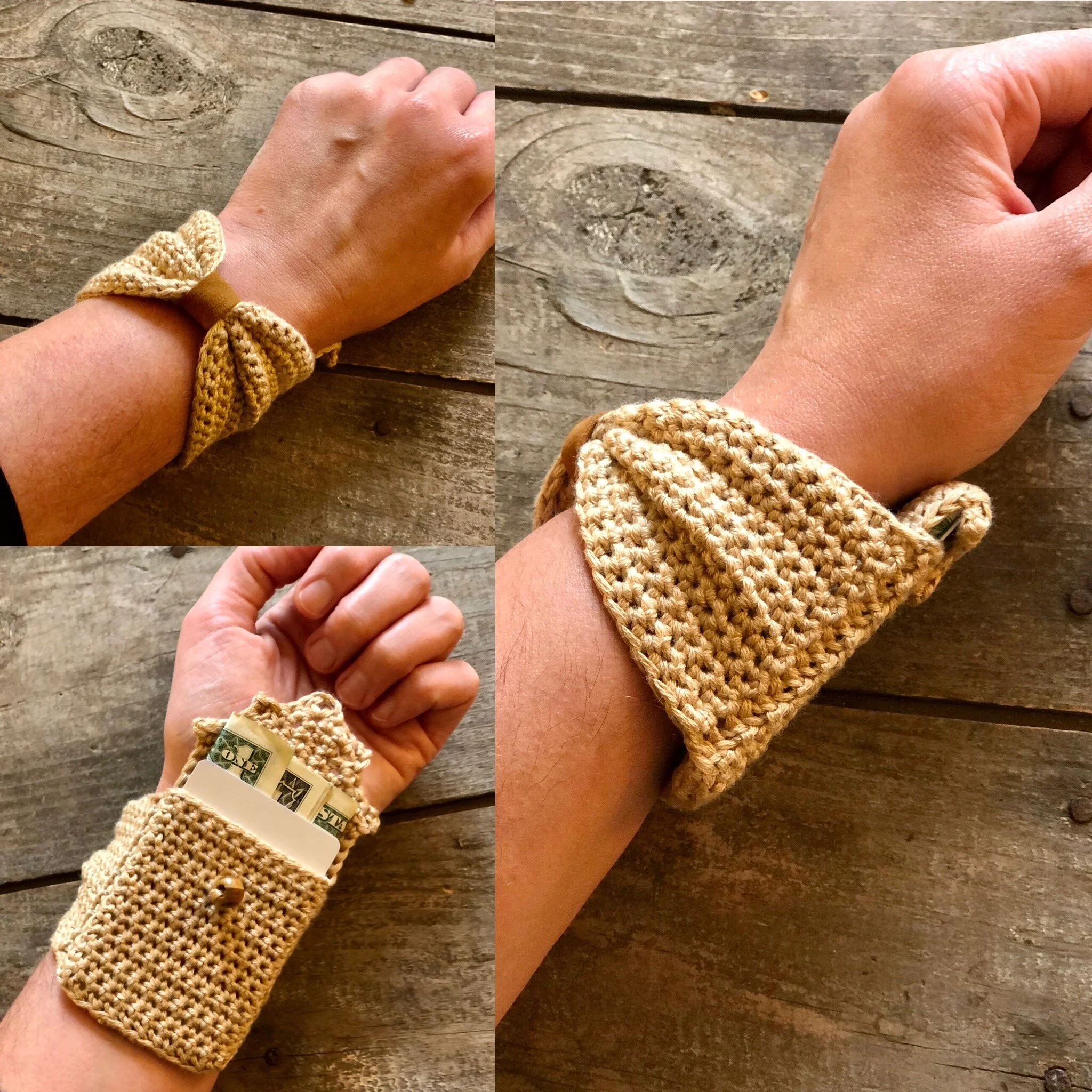 The Petite Pocket Wrist Wallet — Day's Crochet & Knit