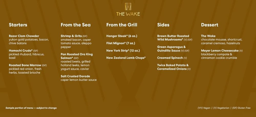 Scarlet Lady Menu Options With Food Pictures, Virgin Voyages ...