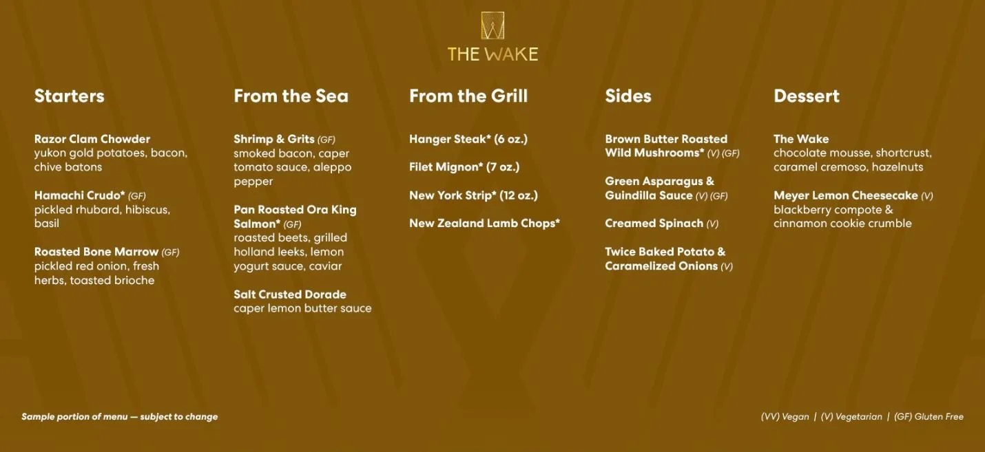 Scarlet Lady Menu Options With Food Pictures, Virgin Voyages ...