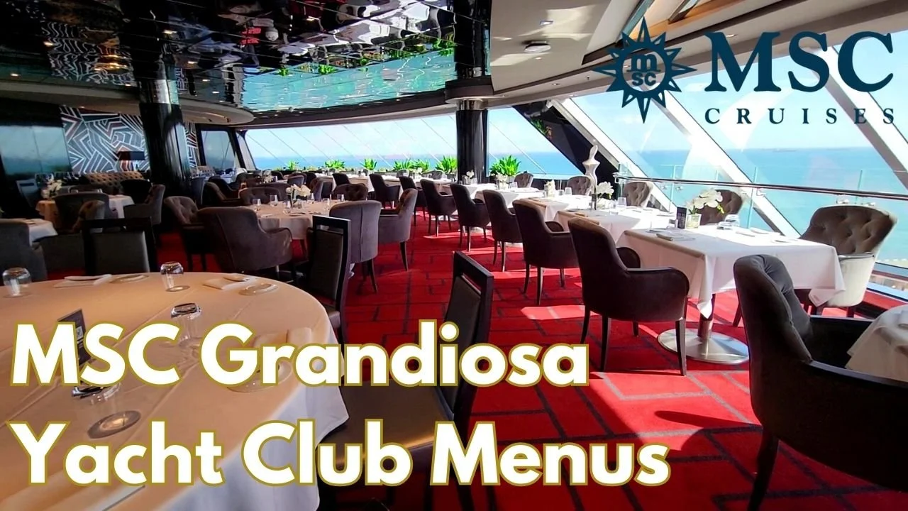Yacht Club Menus on MSC Grandiosa 2023 — Home