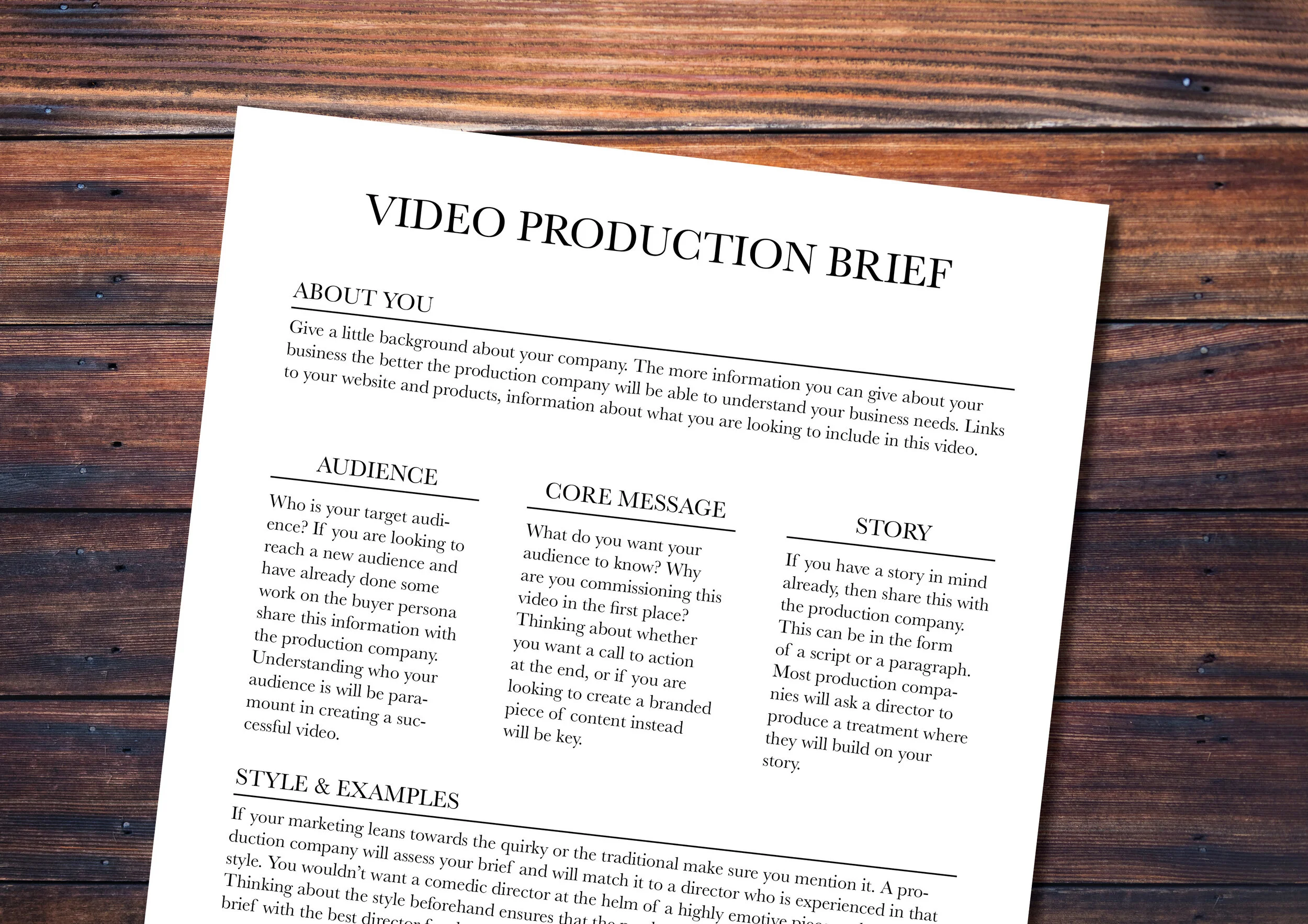 A Few Good Productions