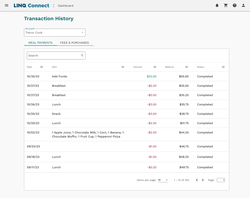 LINQ Connect — Olivia Parenteau