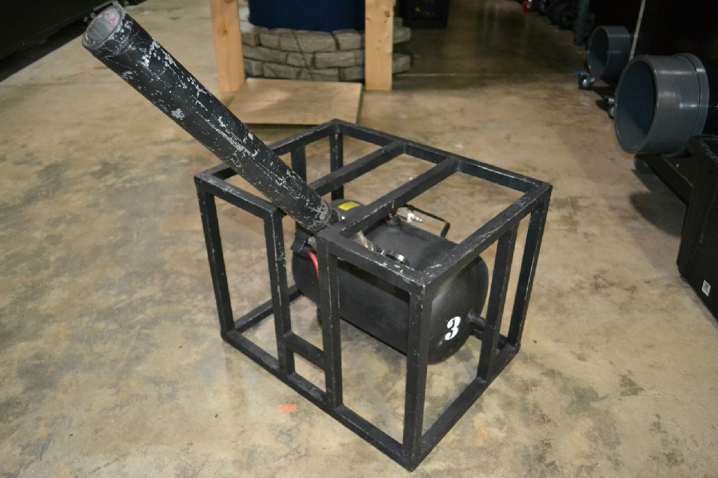 5 Gallon 1.5" Valve Compressed Air Cannon (1.5" NPT) w/ 2" Mortar ...