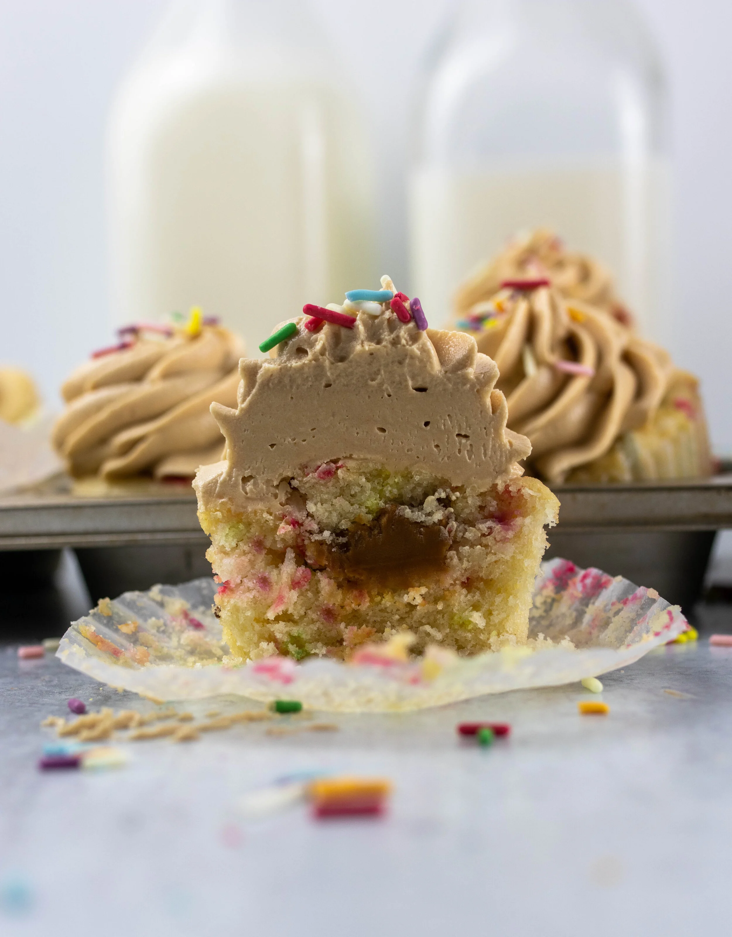 Confetti Coconut Cookie Butter Cupcakes — SWEET MELI BAKERY