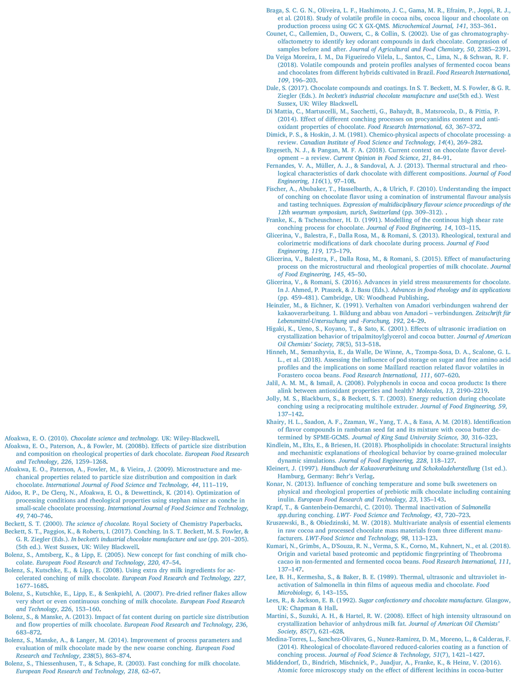 Chocolate quality and conching — Science Of Chocolate