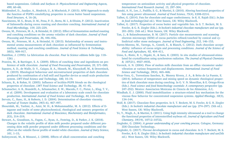 Chocolate quality and conching — Science Of Chocolate