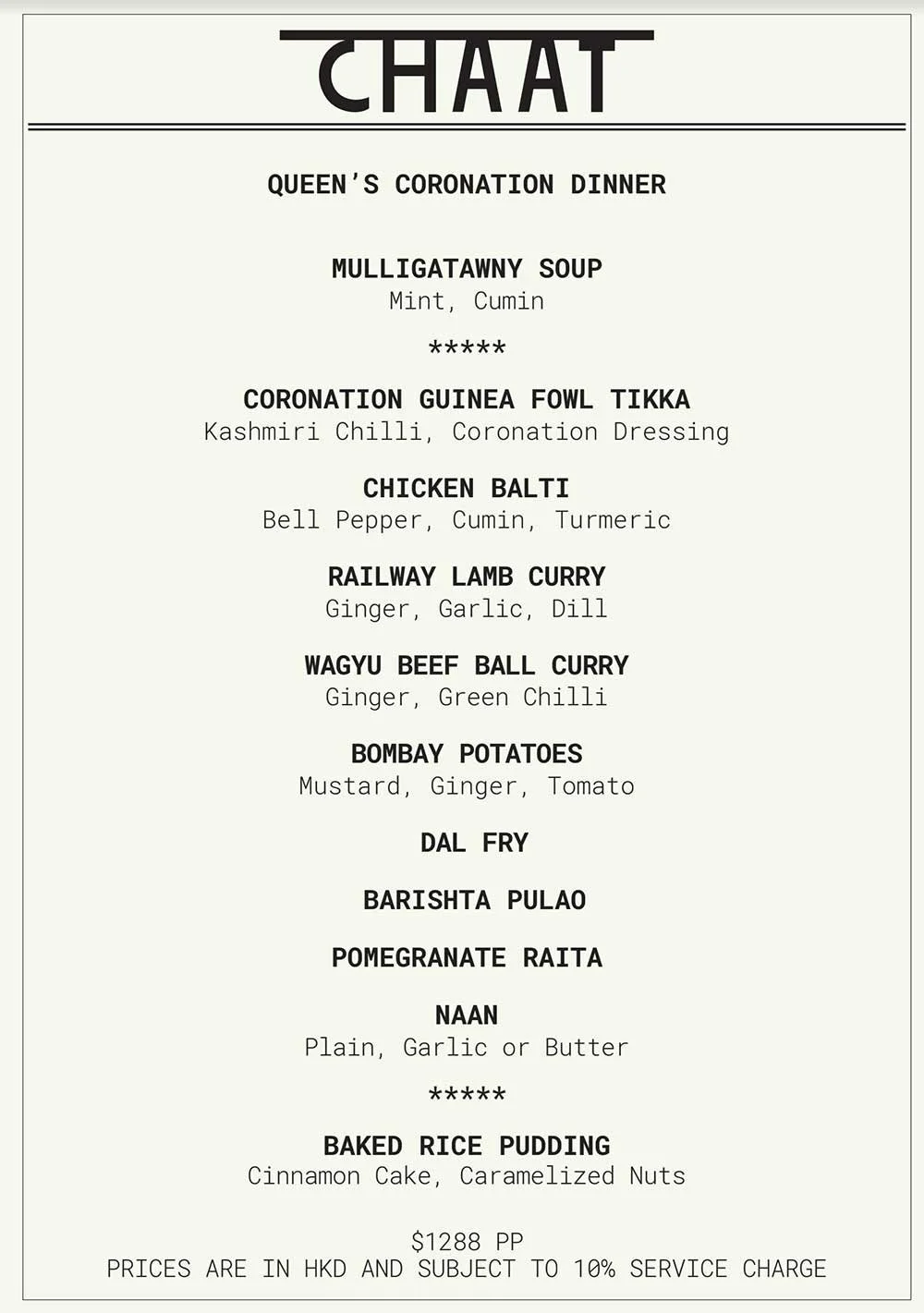 One Michelin-Starred CHAAT in Rosewood Hong Kong is running a one-night ...