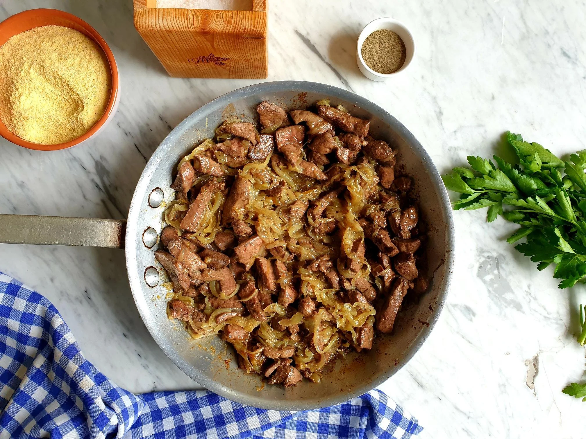 Venetian-style Calf's liver with caramelised onions Recipe — Beans ...