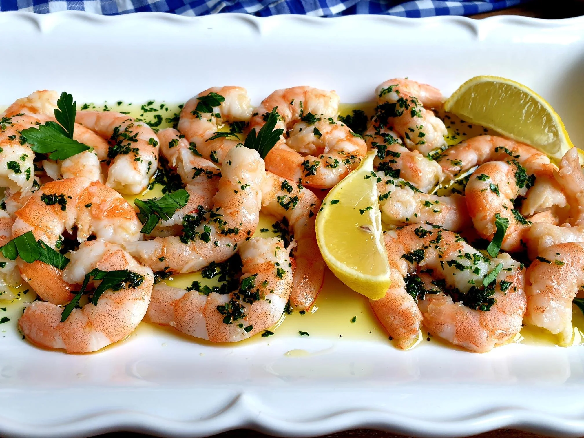 Steamed and Marinated Prawns Istrian style Recipe — Beans & Sardines