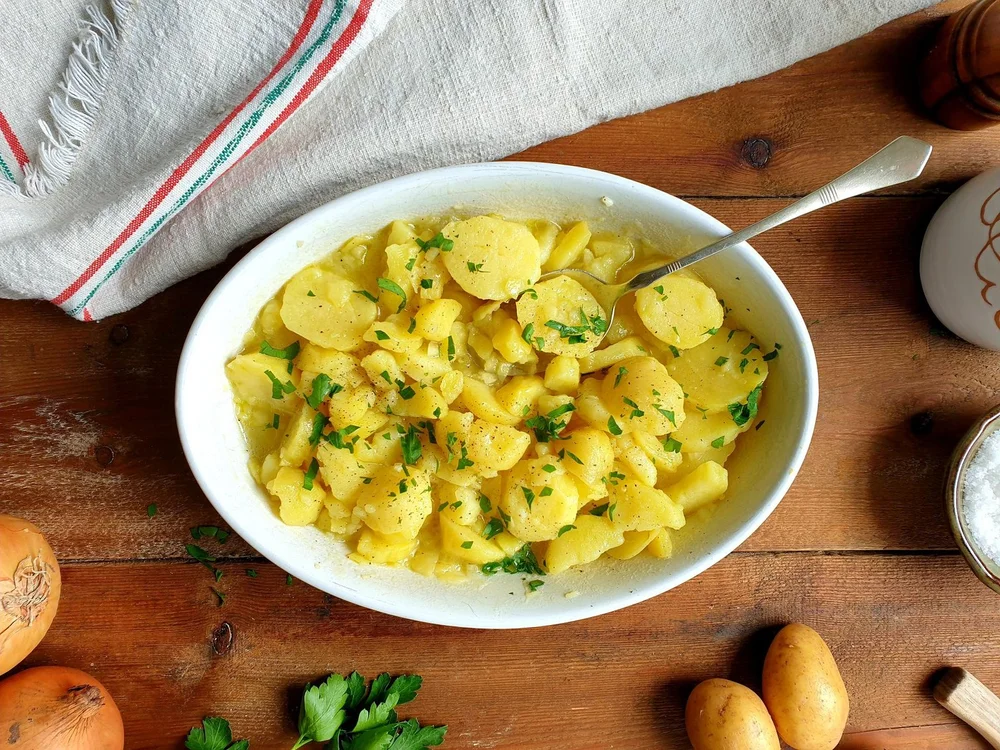 Austrian Style (no mayo) Potato Salad Recipe — Beans & Sardines