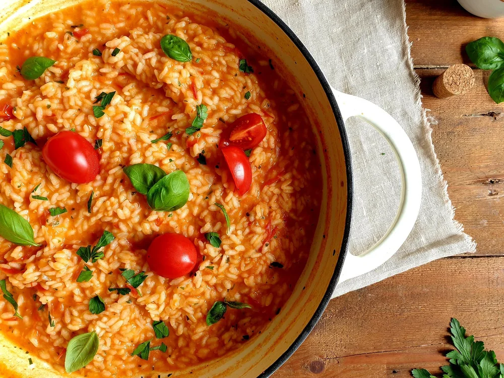 Summer Risotto with Fresh Tomatoes Istrian Recipe — Beans & Sardines