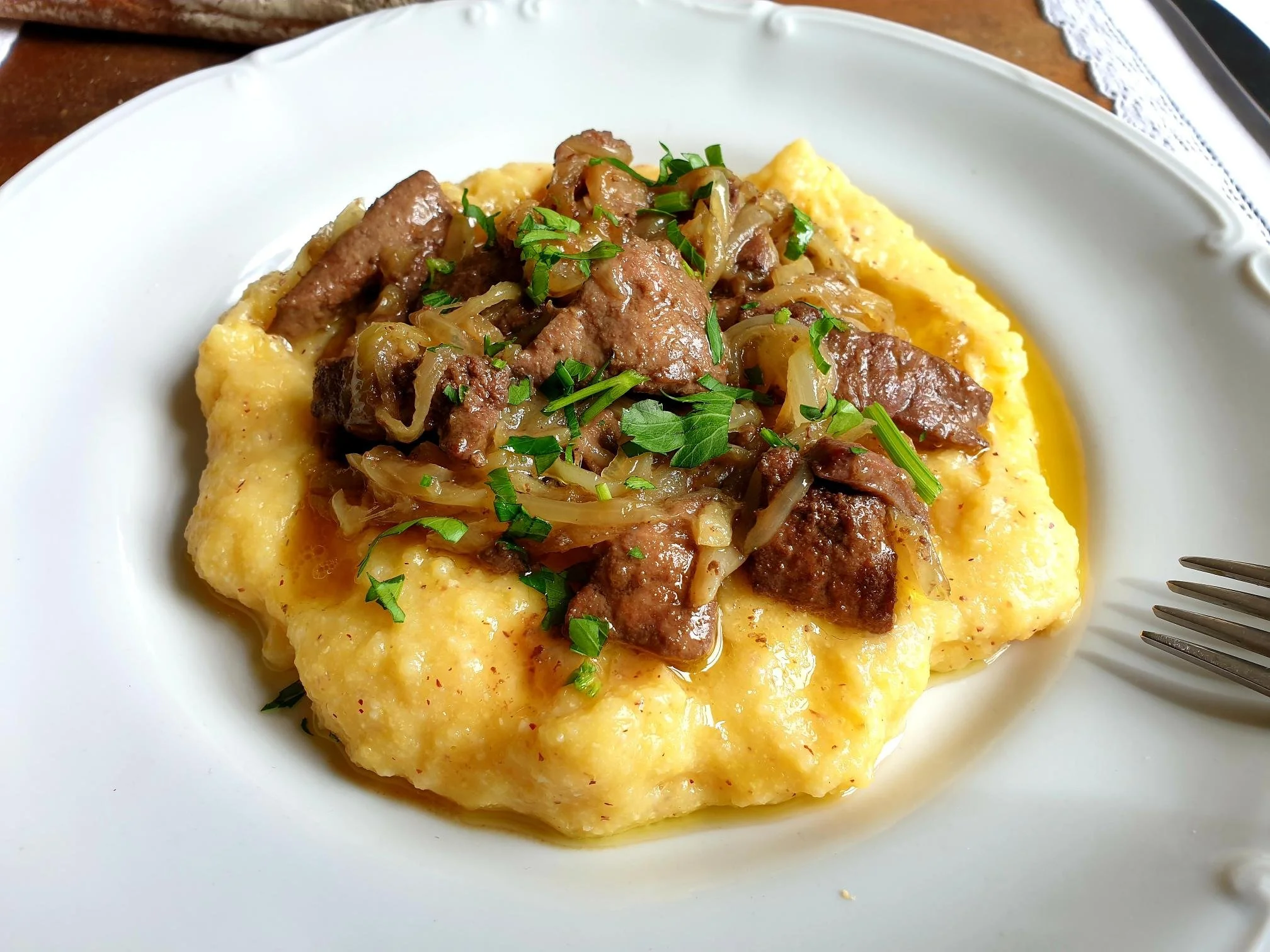 Venetian-style Calf's liver with caramelised onions Recipe — Beans ...