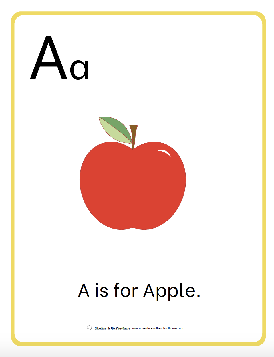 Apple Lesson — Adventures in the Schoolhouse