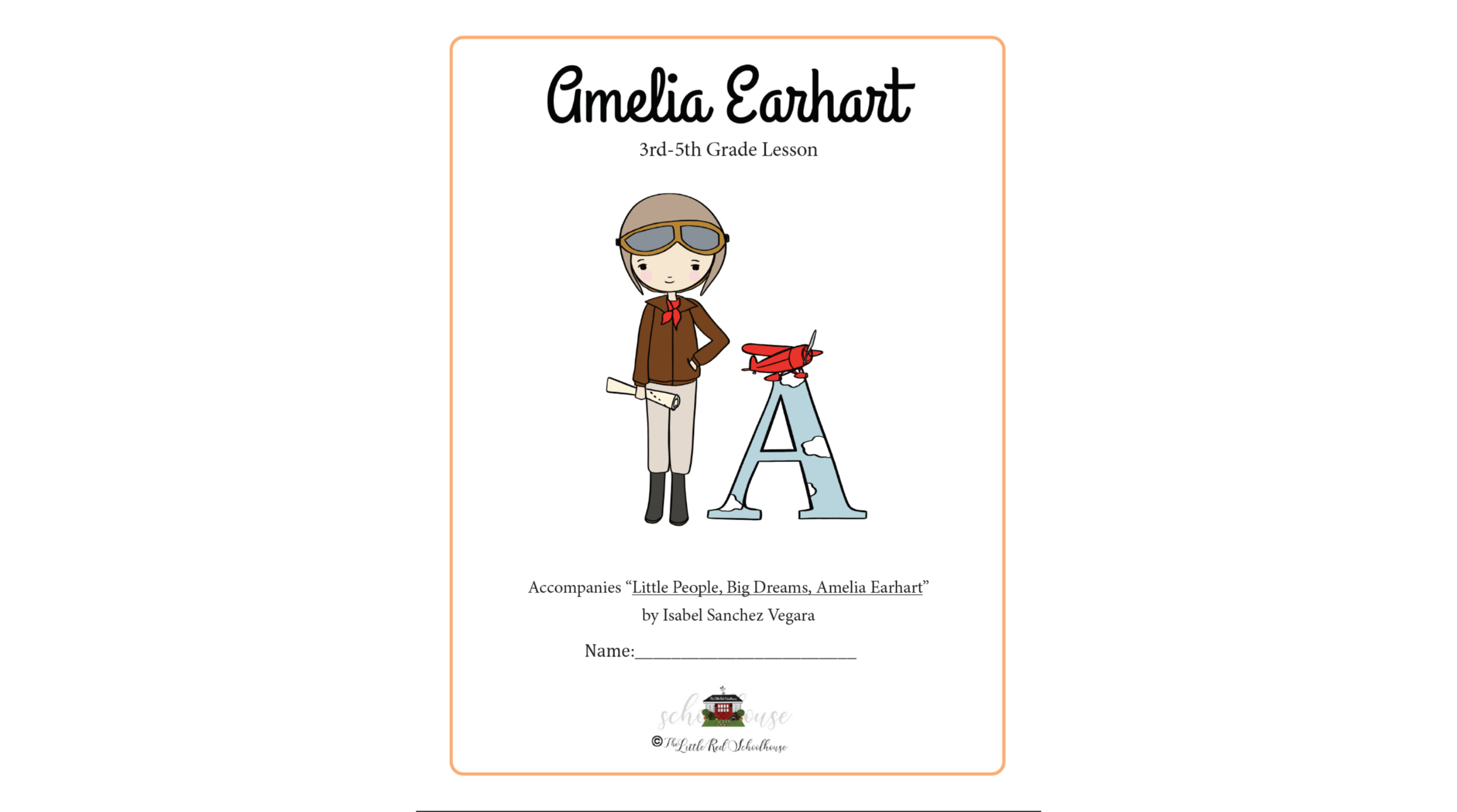 Amelia Earhart Lesson (3rd-5th) — Adventures in the Schoolhouse