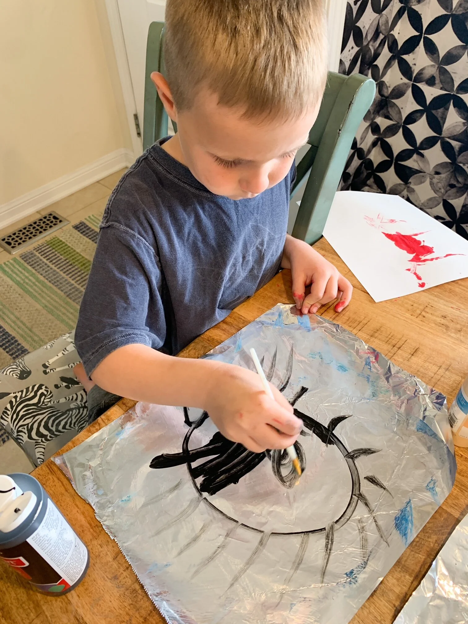 Foil Printing- A super easy, quick & fun art activity! — Places We Call ...