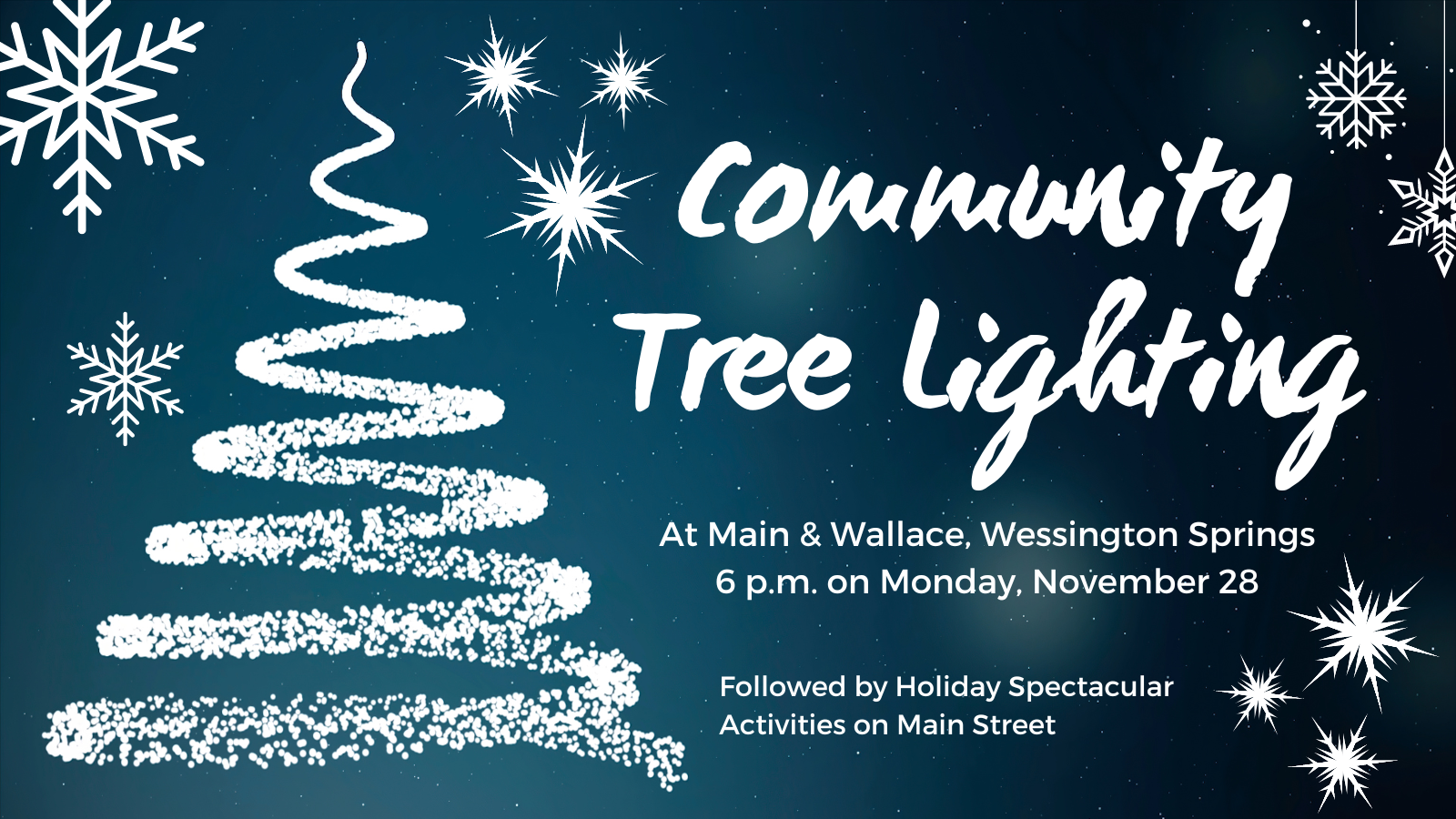 Community Tree Lighting — Wessington Springs, South Dakota