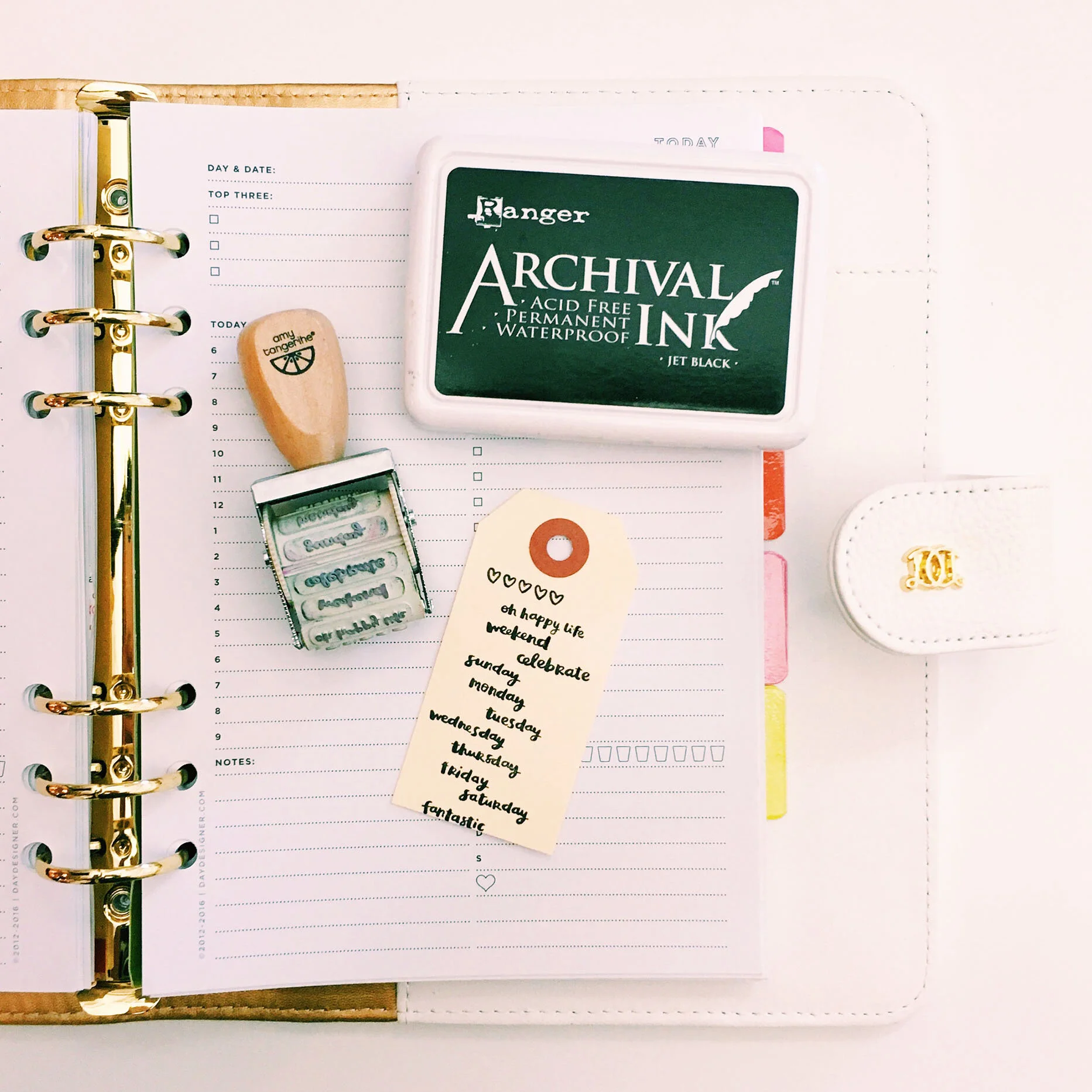 New Days of the Week Stamp — Amy Tangerine