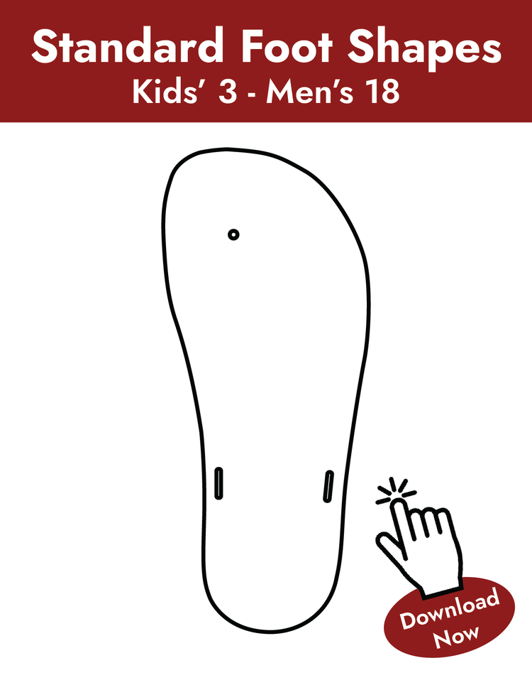 Printable Foot Shapes — Deliberate Life Sandals