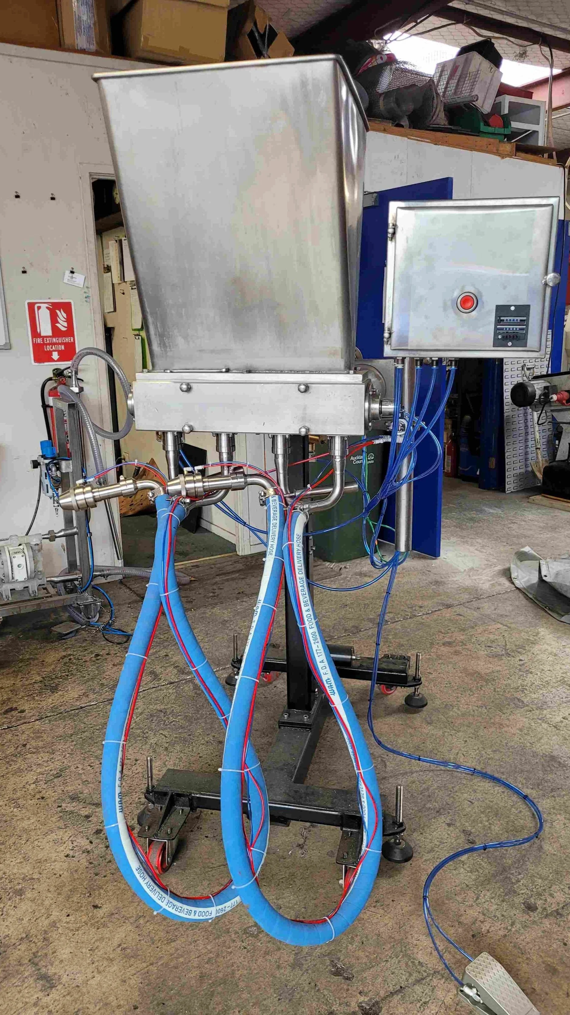 Custom built and designed cheese filler — MACHINERY MAINTENANCE PLUS LTD