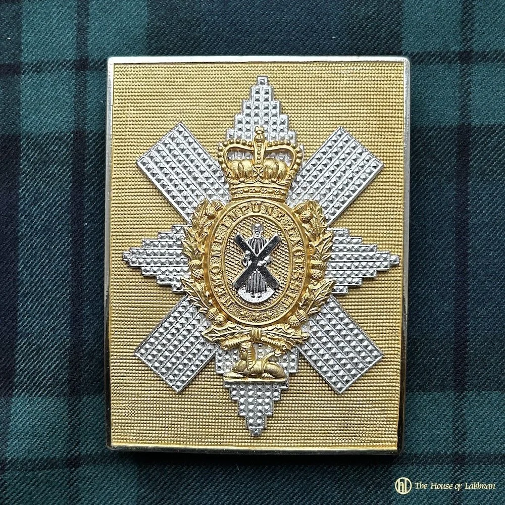 Black Watch ( Royal Highlanders ) QEII Officers Sword Belt Plate