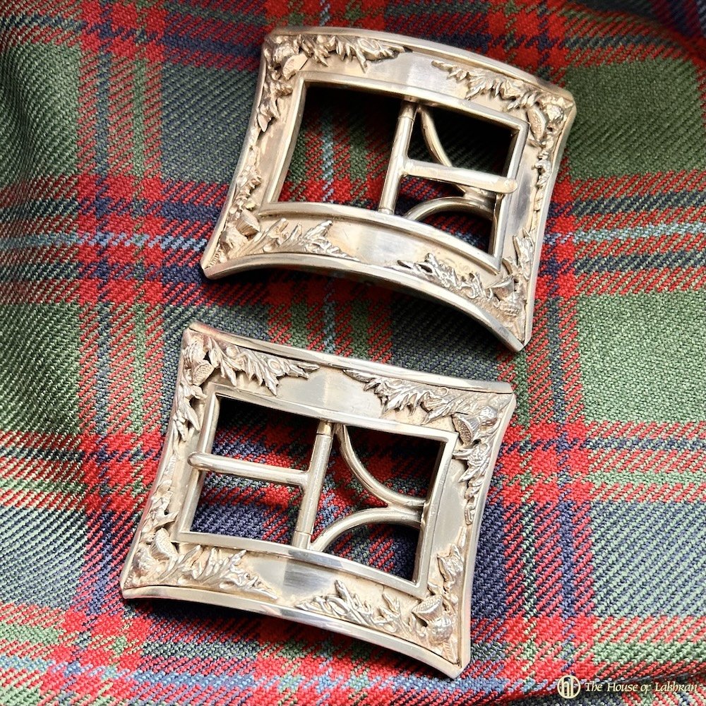 Antique Georgian Highland Revival Brogue Shoe Buckles
