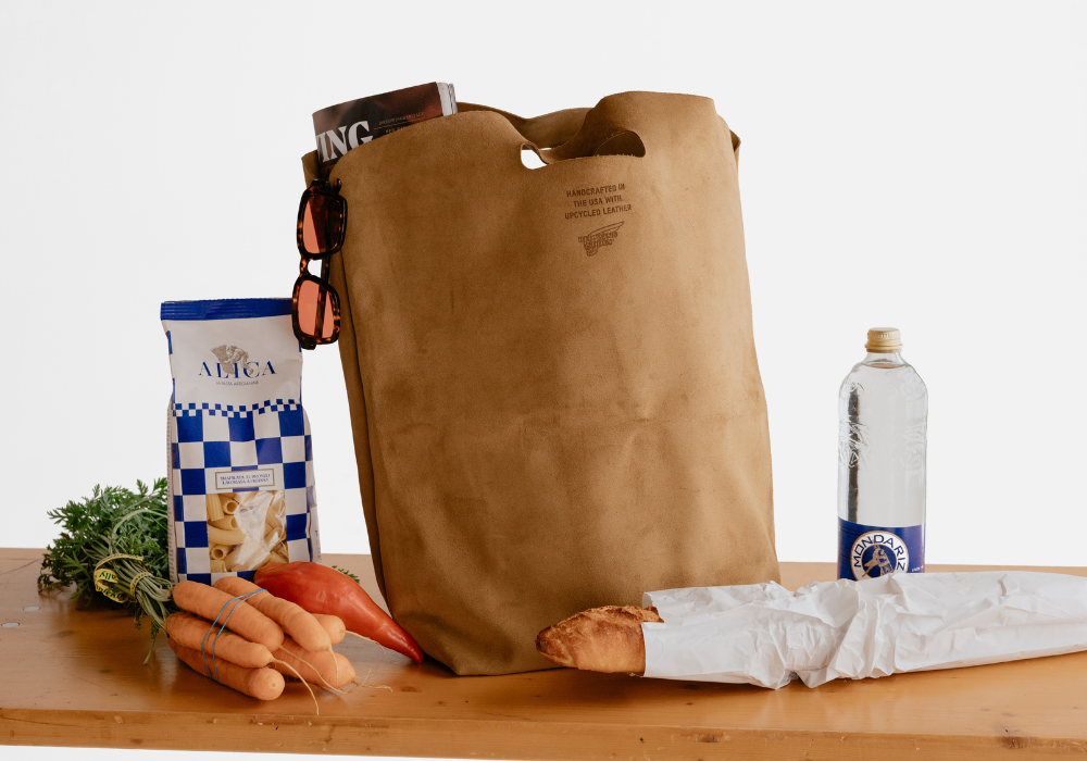 NEW UPCYCLED LEATHER TOTE BAG SUPPORTS COMMITMENT TO CORPORATE ...