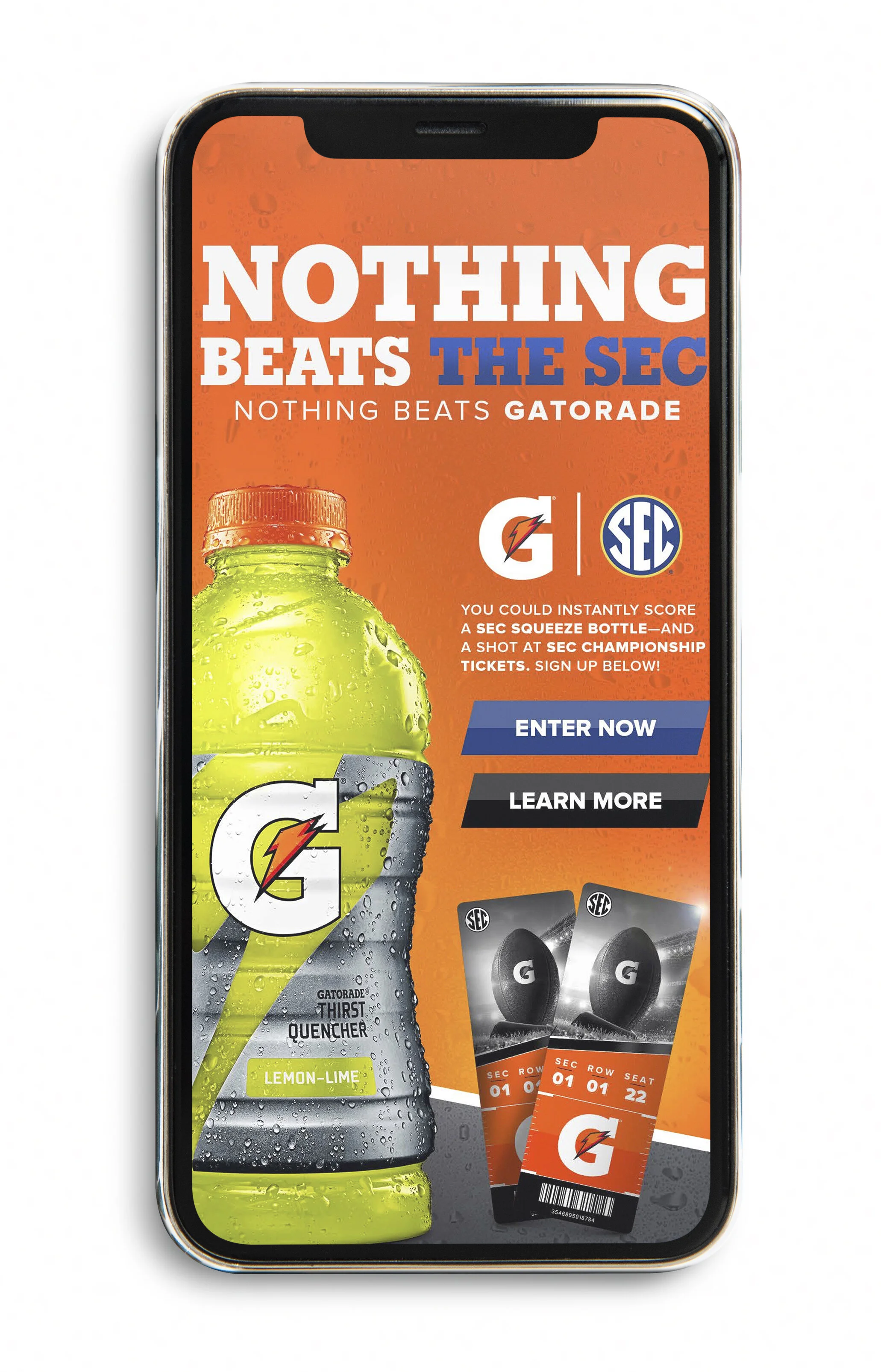 Gatorade SEC Website Design 🏈 — NOELLE ENKEMA