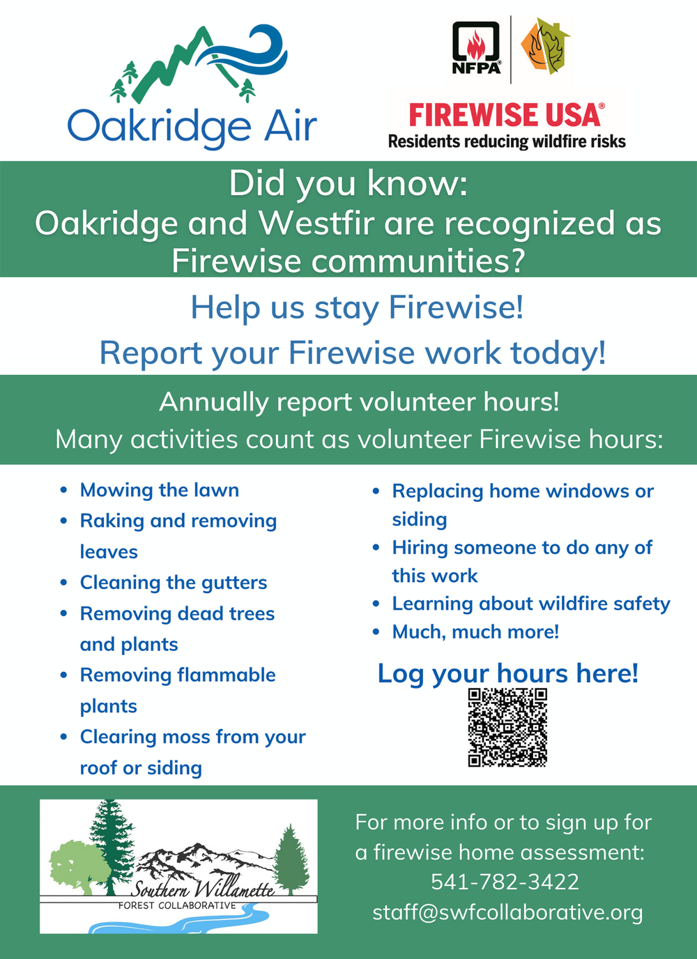 Firewise and Fuels Reduction — Southern Willamette Forest Collaborative