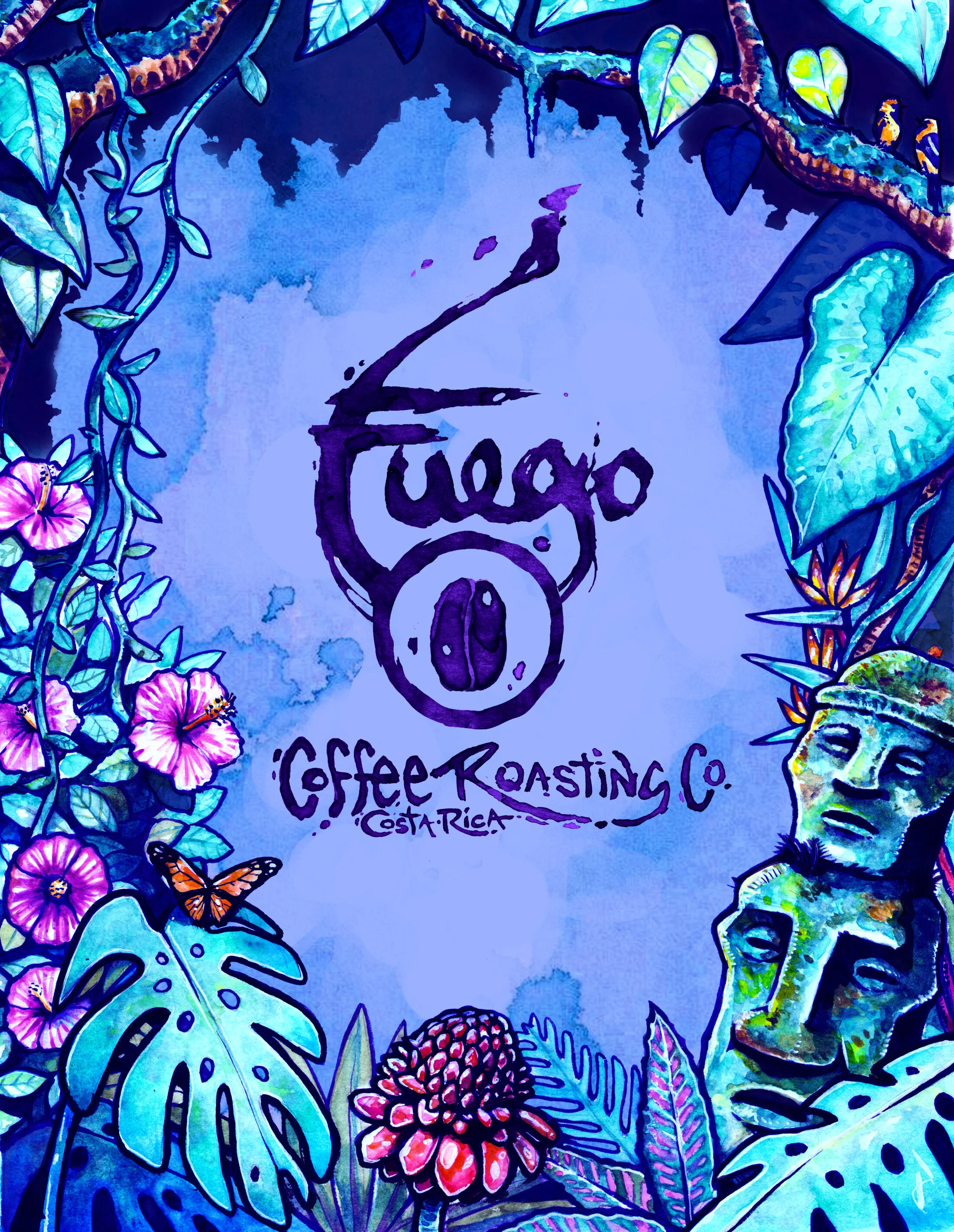 Fuego Coffee roasting