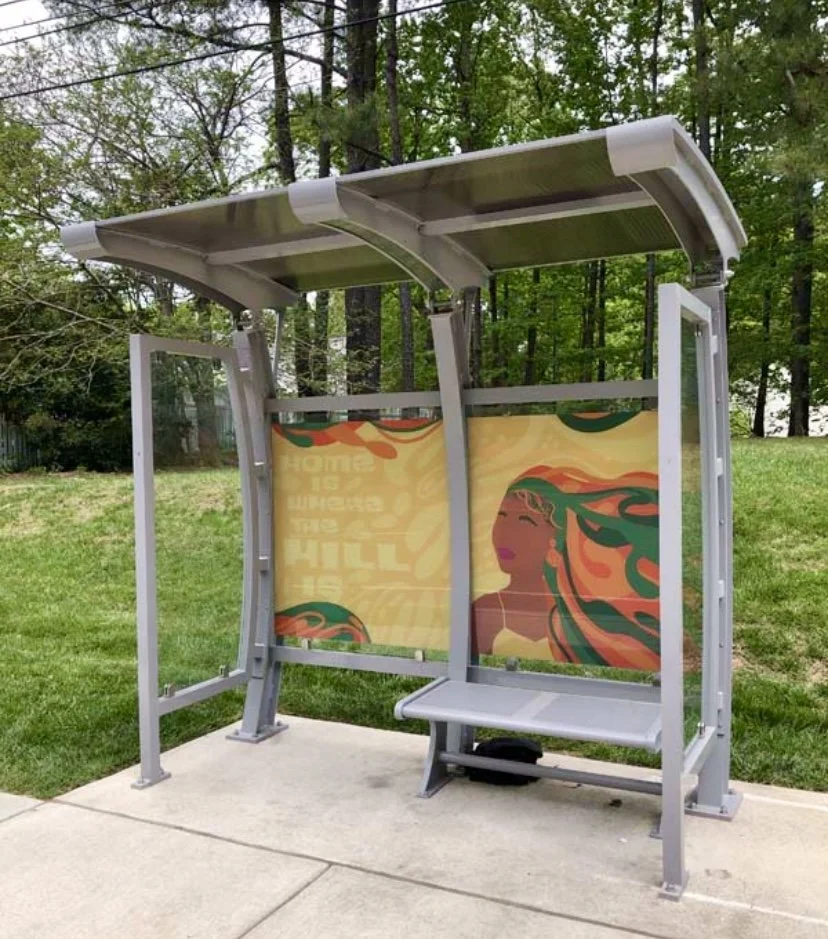 Chapel Hill Bus Stop Mural — Serendib Creative