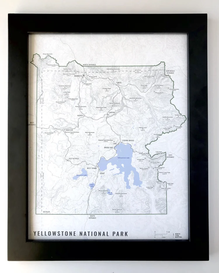 Grand Teton National Park Map — North Fork Mapping