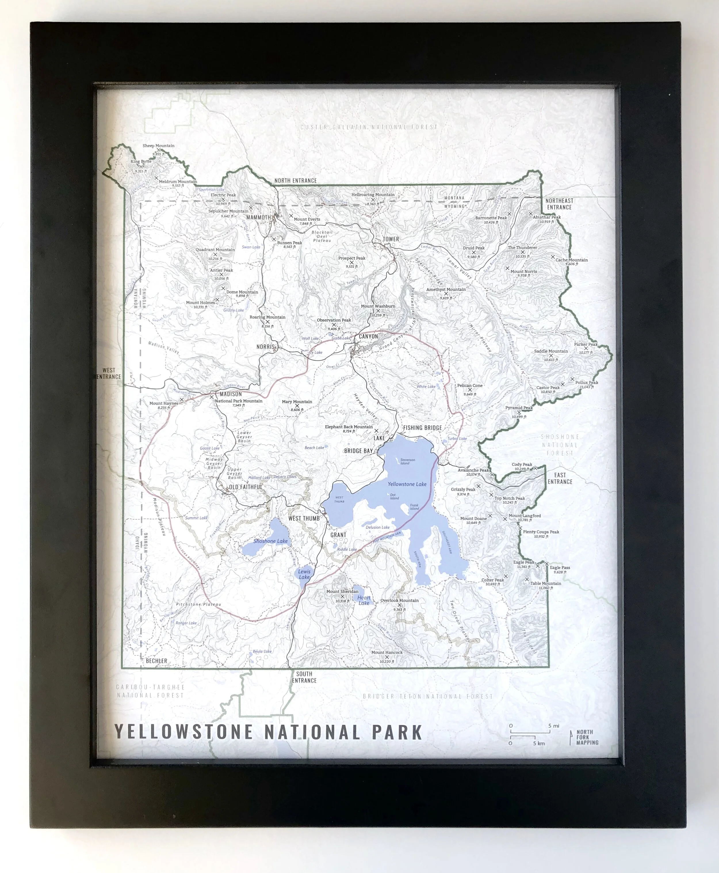 Grand Teton National Park Map — North Fork Mapping