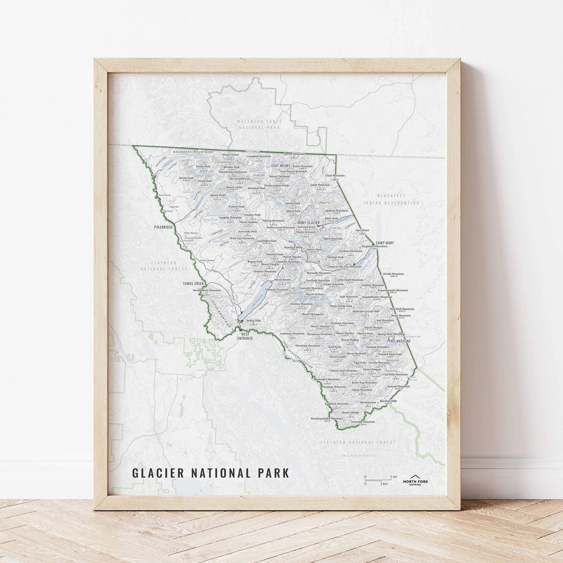 Grand Teton National Park Map — North Fork Mapping