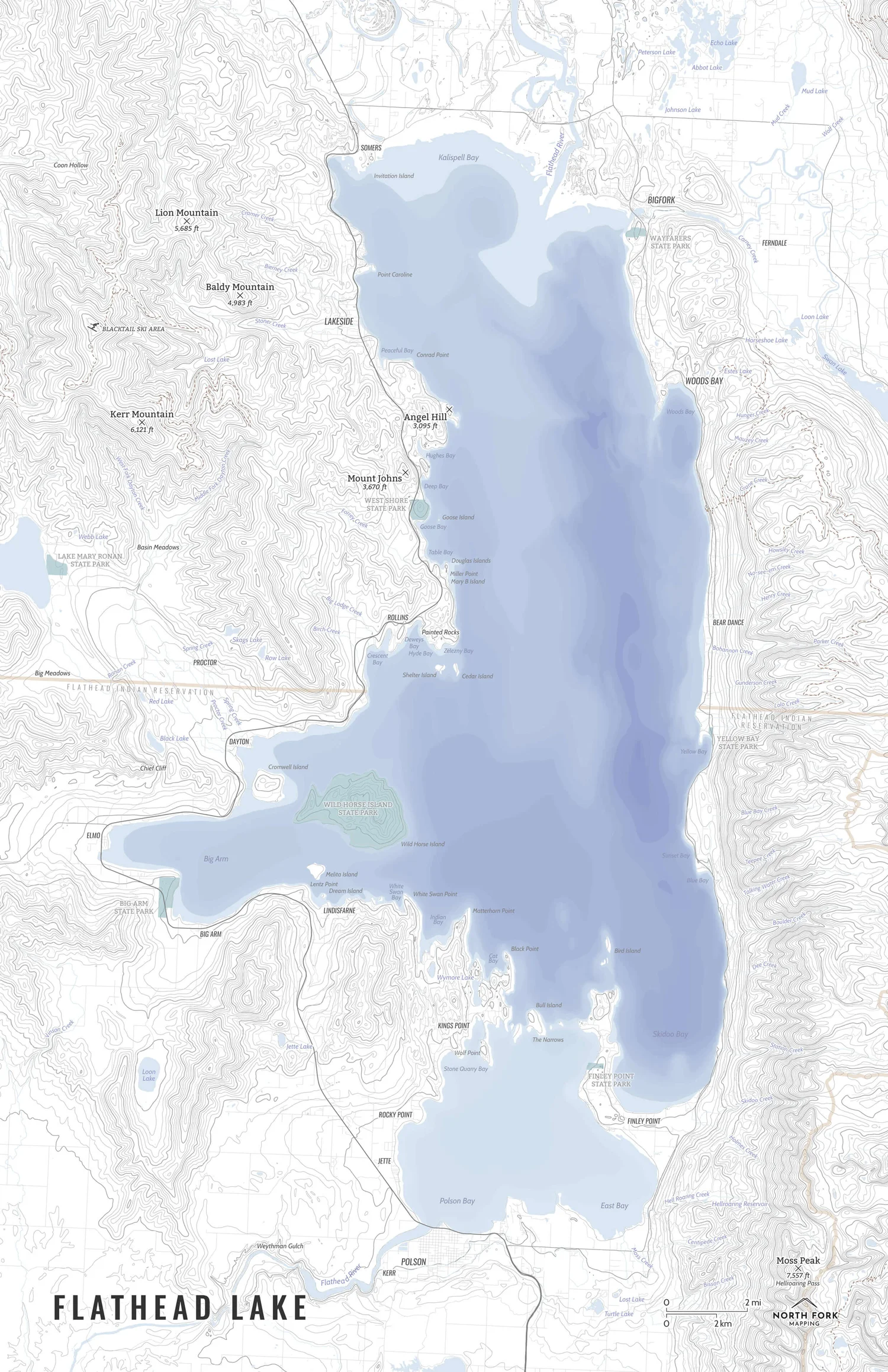 Bitterroot Valley Map — North Fork Mapping