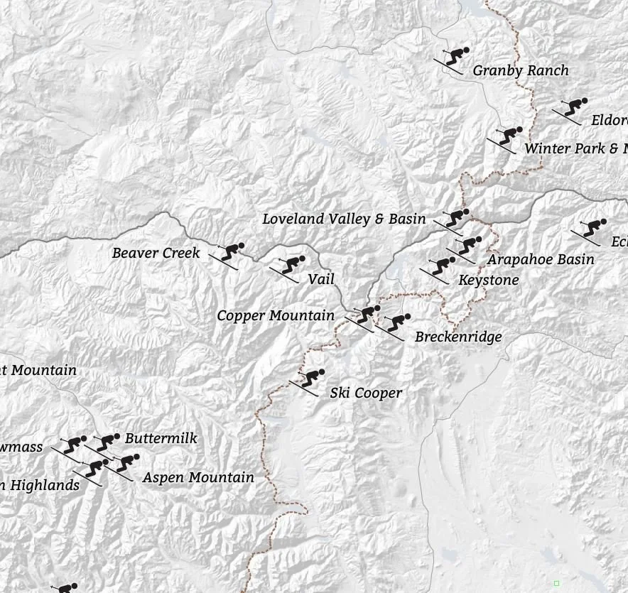 Colorado Mountain Ranges Map — North Fork Mapping