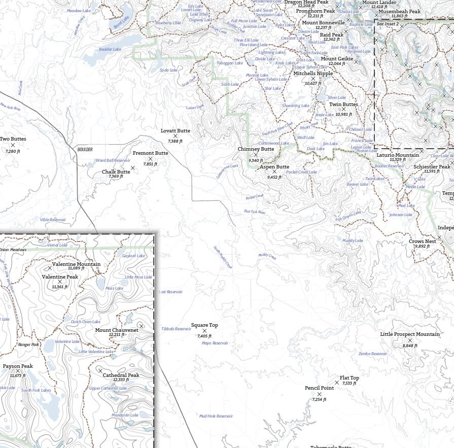 Map of The Swan Range — North Fork Mapping