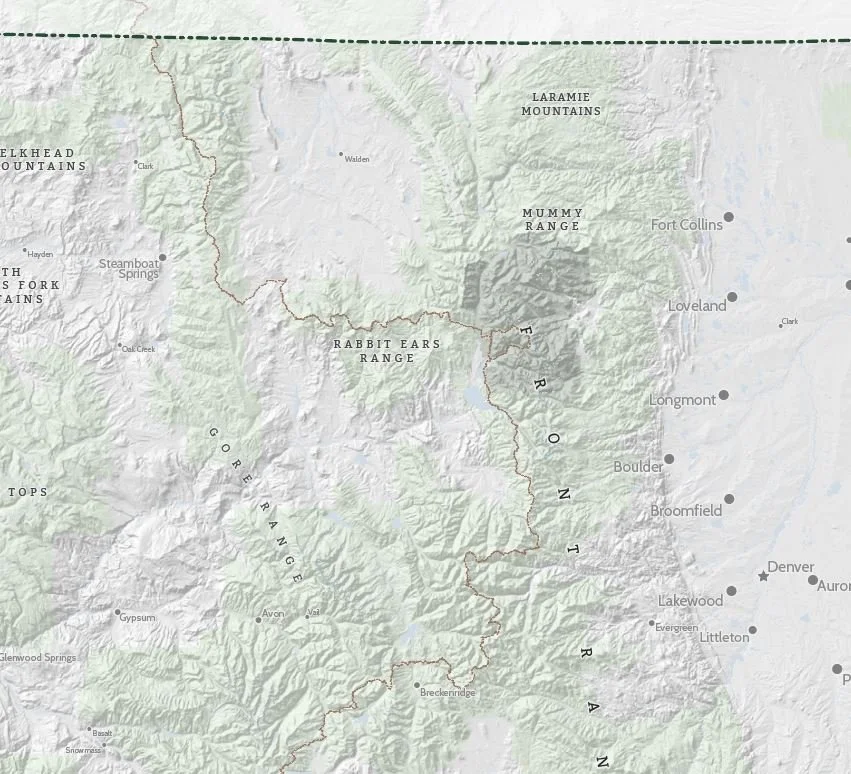 Montana Mountain Ranges Map — North Fork Mapping