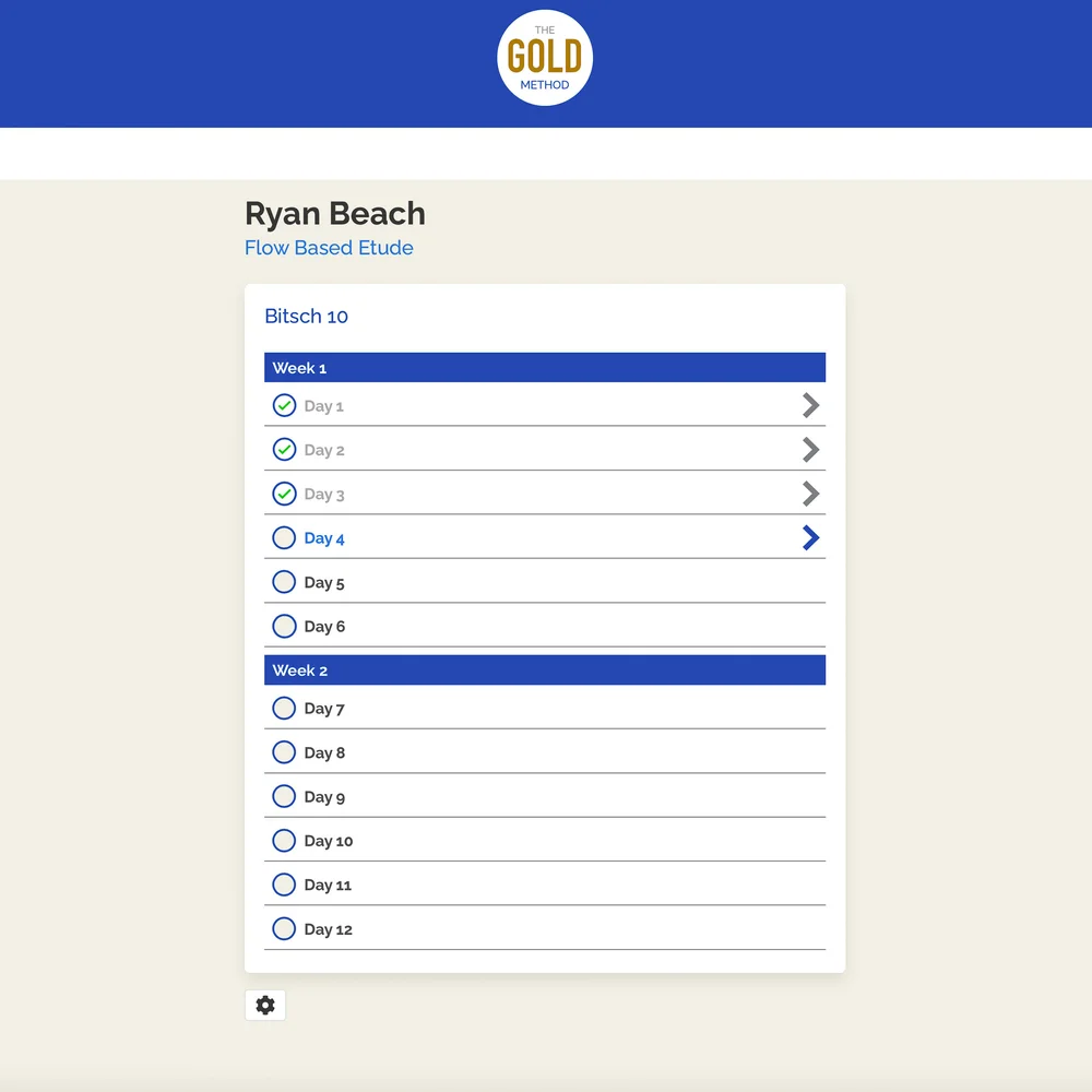 GOLD Method App — Ryan Beach