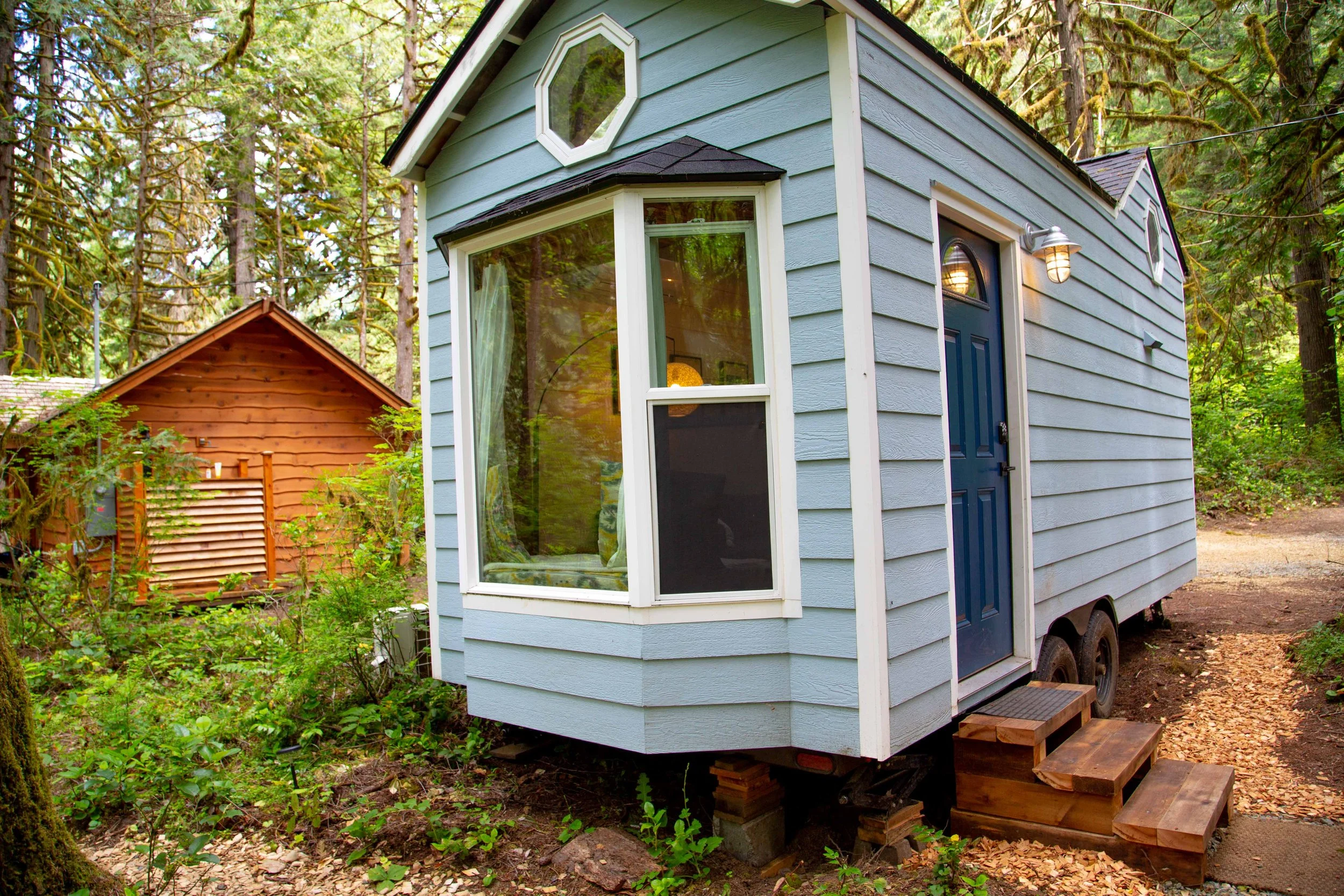 Lil Blue Tiny Home — Trout Creek Wilderness Lodge