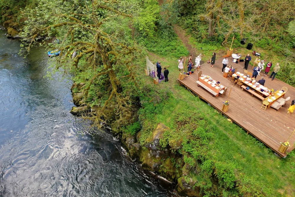 River Deck — Trout Creek Wilderness Lodge