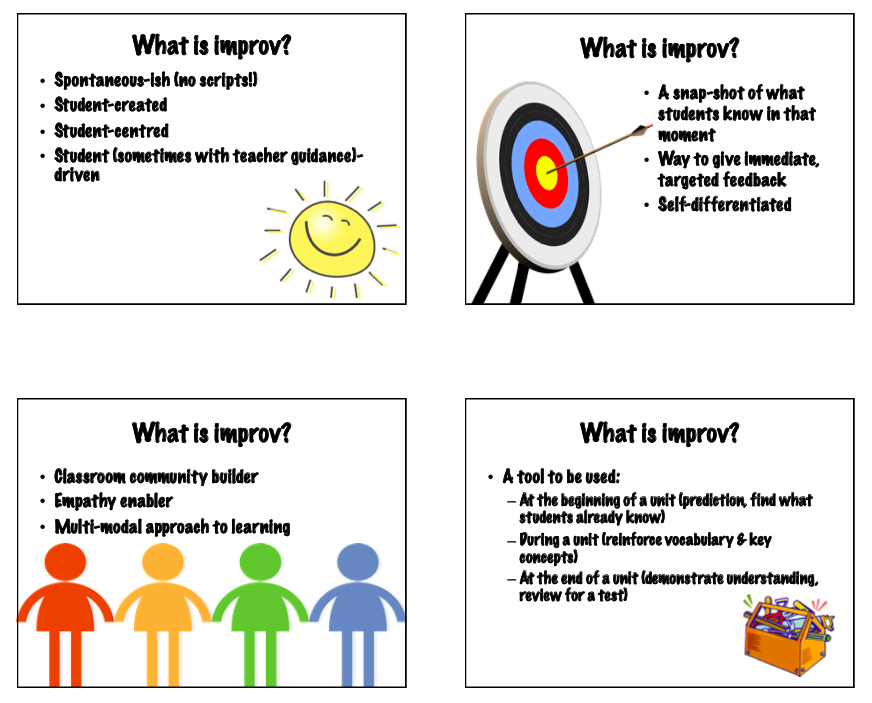Using improv in the language classroom: What is improv? — Lesson ...