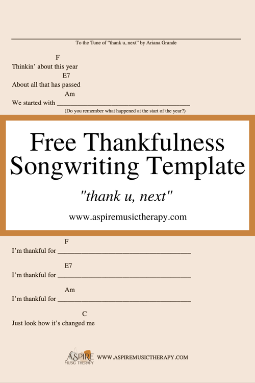 Free Thankfulness Songwriting Template — Aspire Music Therapy, LLC